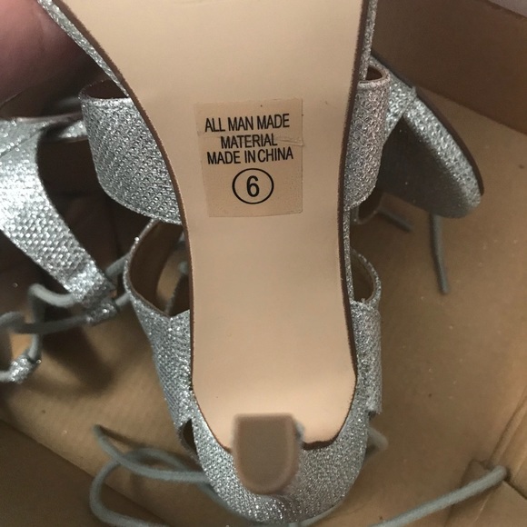 Shoes | Brand New Silver Shimmer High Heels Sparkle | Poshmark